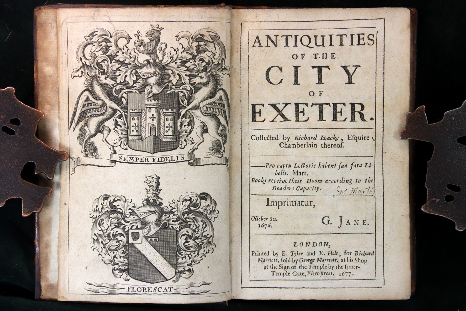 Antiquities of the City of Exeter - Third Floor Rare Books