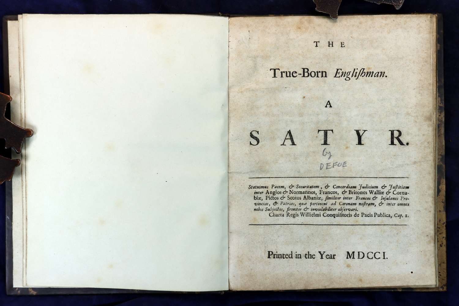 The True-Born Englishman. A Satyr. - Third Floor Rare Books